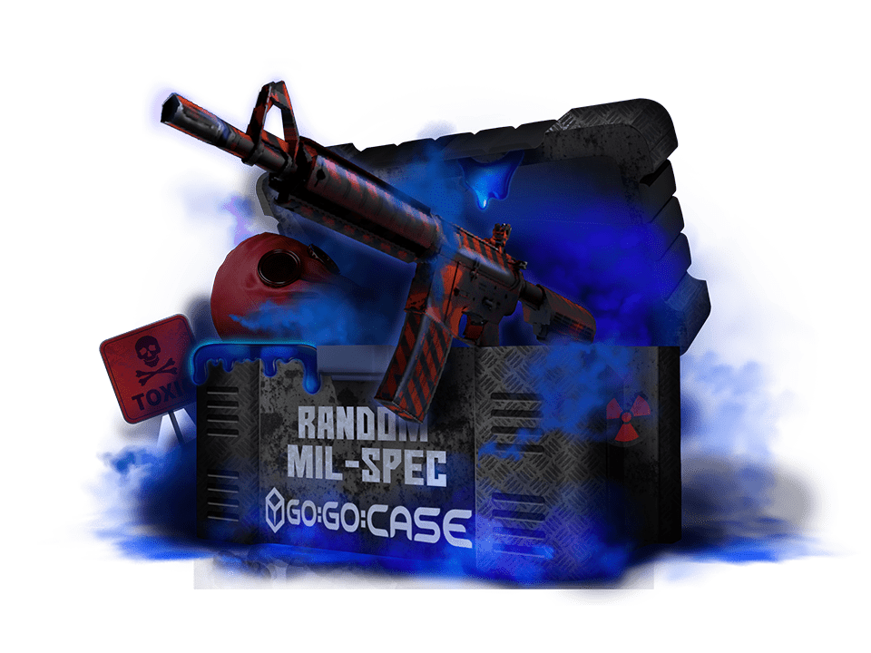 Random Mil-Spec case CS2 [CS GO] - Open now with GO:GO:CASE | GO:GO:CASE