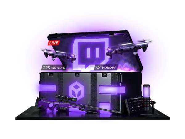 Twitch case CS2 [CS GO] - Open now with GO:GO:CASE | GO:GO:CASE