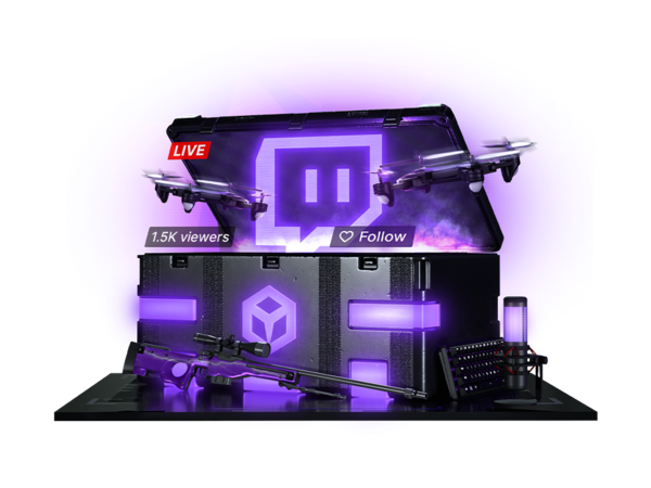 Twitch case CS2 [CS GO] - Open now with GO:GO:CASE | GO:GO:CASE